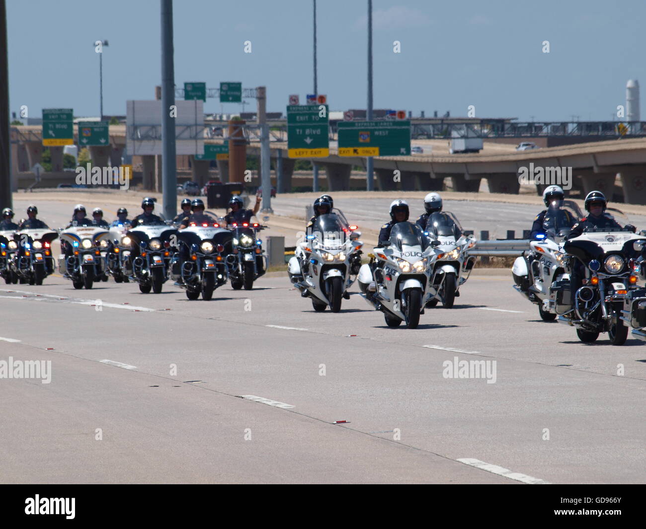 Dallas, Texas, USA. 14th July, 2016. The public funeral for slain ...