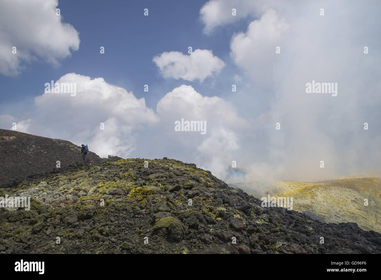 Volcano Etna Summit Craters Stock Photo - Alamy