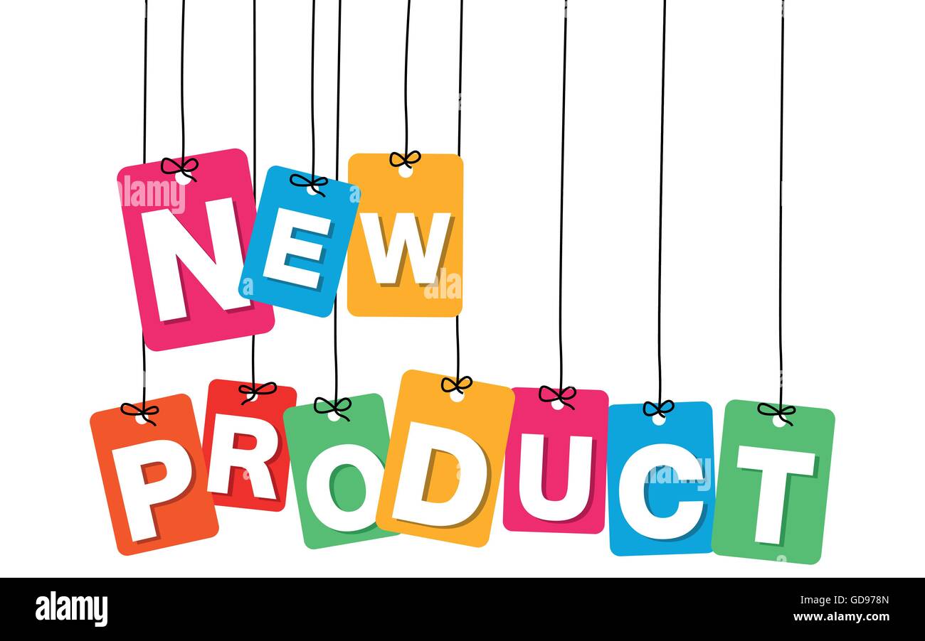 Vector colorful hanging cardboard. Tags - new product Stock Vector ...