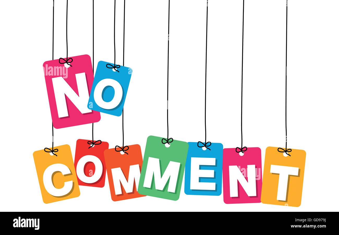 Vector colorful hanging cardboard. Tags - no comment Stock Vector Image ...