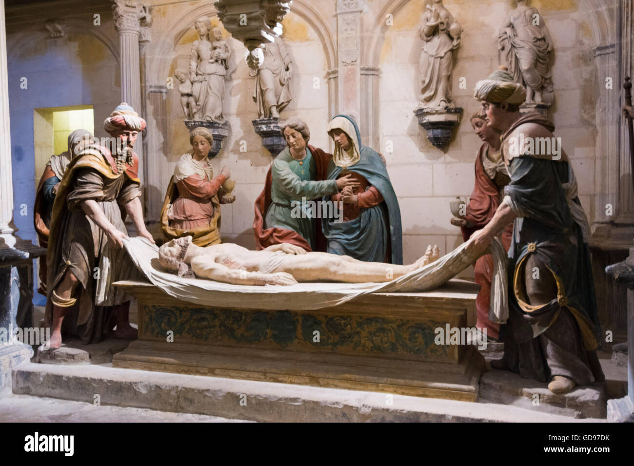Bourges cathedral crypt hi-res stock photography and images - Alamy