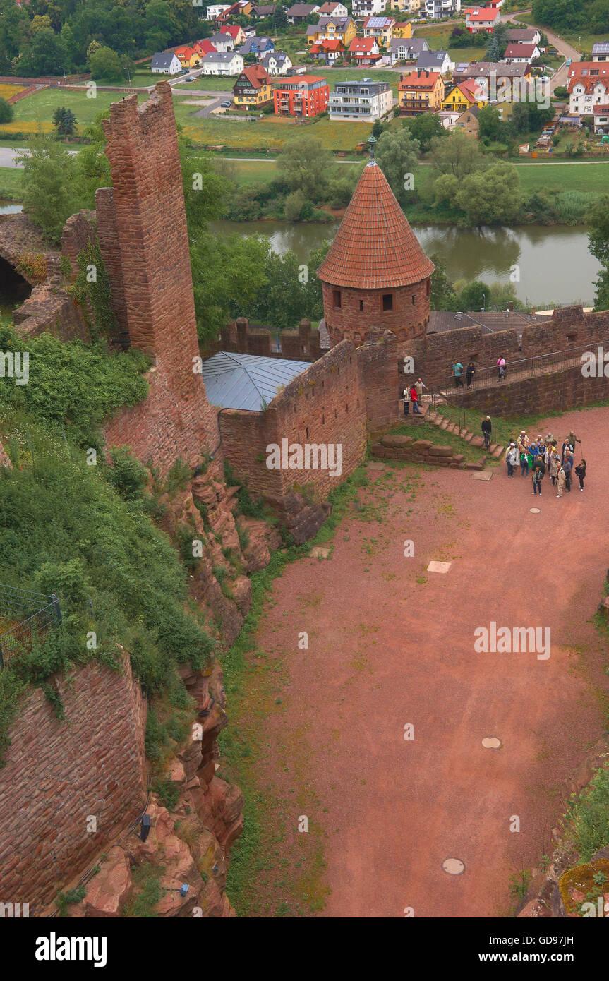 Wertheim, Wertheim castle, Main River, Main-Tauber, Romantische Strasse ...