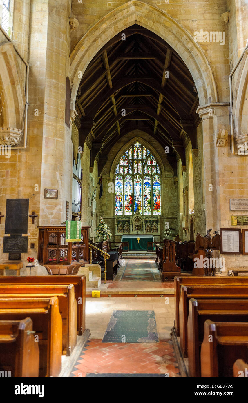 St. Mary and The Holy Rood Church, Donington, Lincolnshire - interior ...