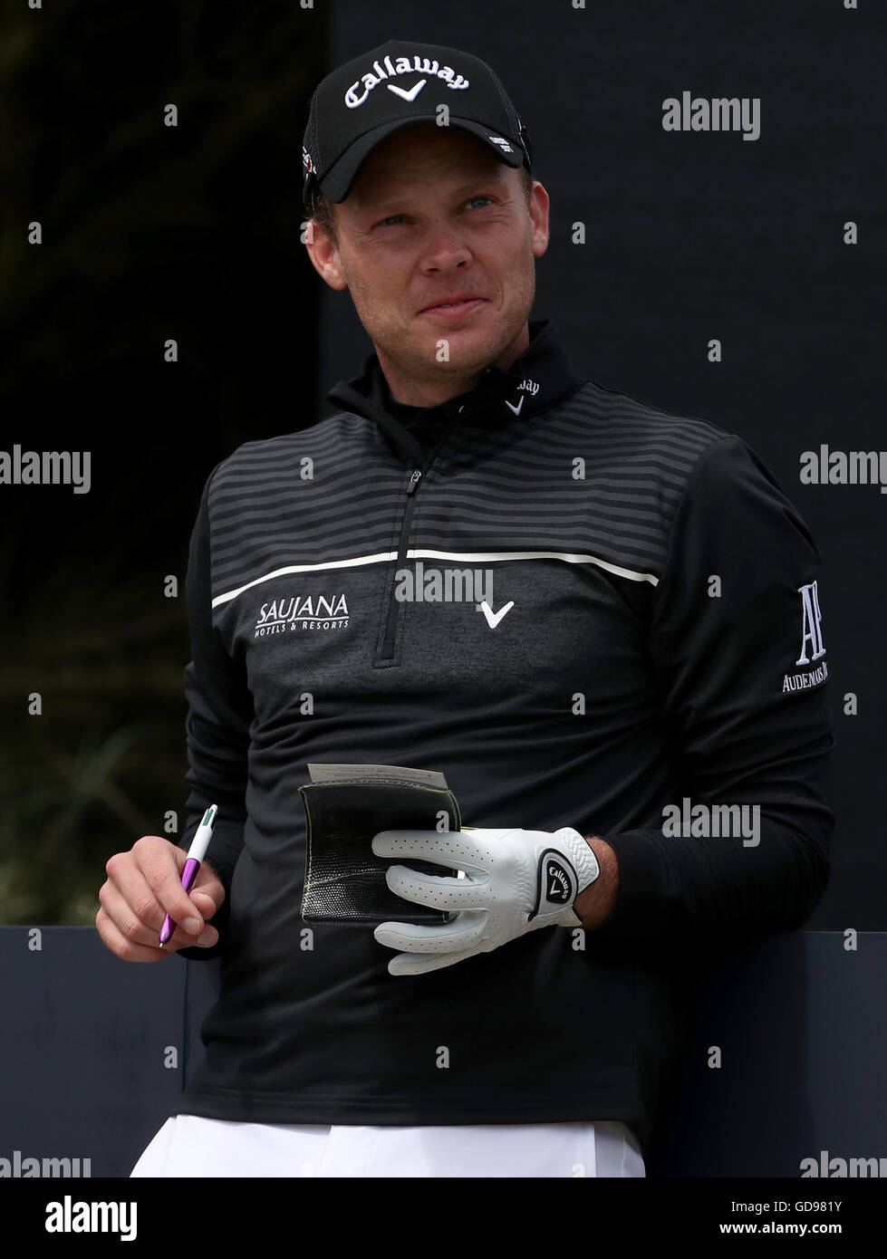 England's Danny Willett on the first tee during the practice day at ...