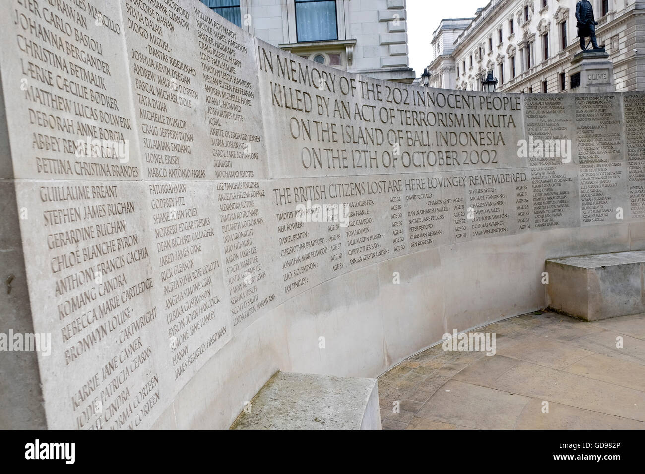The Bali Bombings Memorial is a permanent memorial in central London to ...