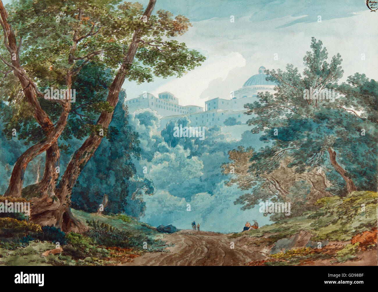 John Robert Cozens - Ariccia Stock Photo - Alamy