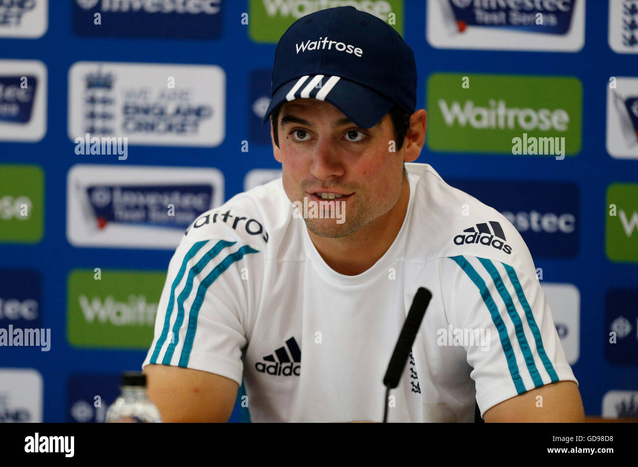 England's Alastair Cook during a press conference at Lord's, London ...