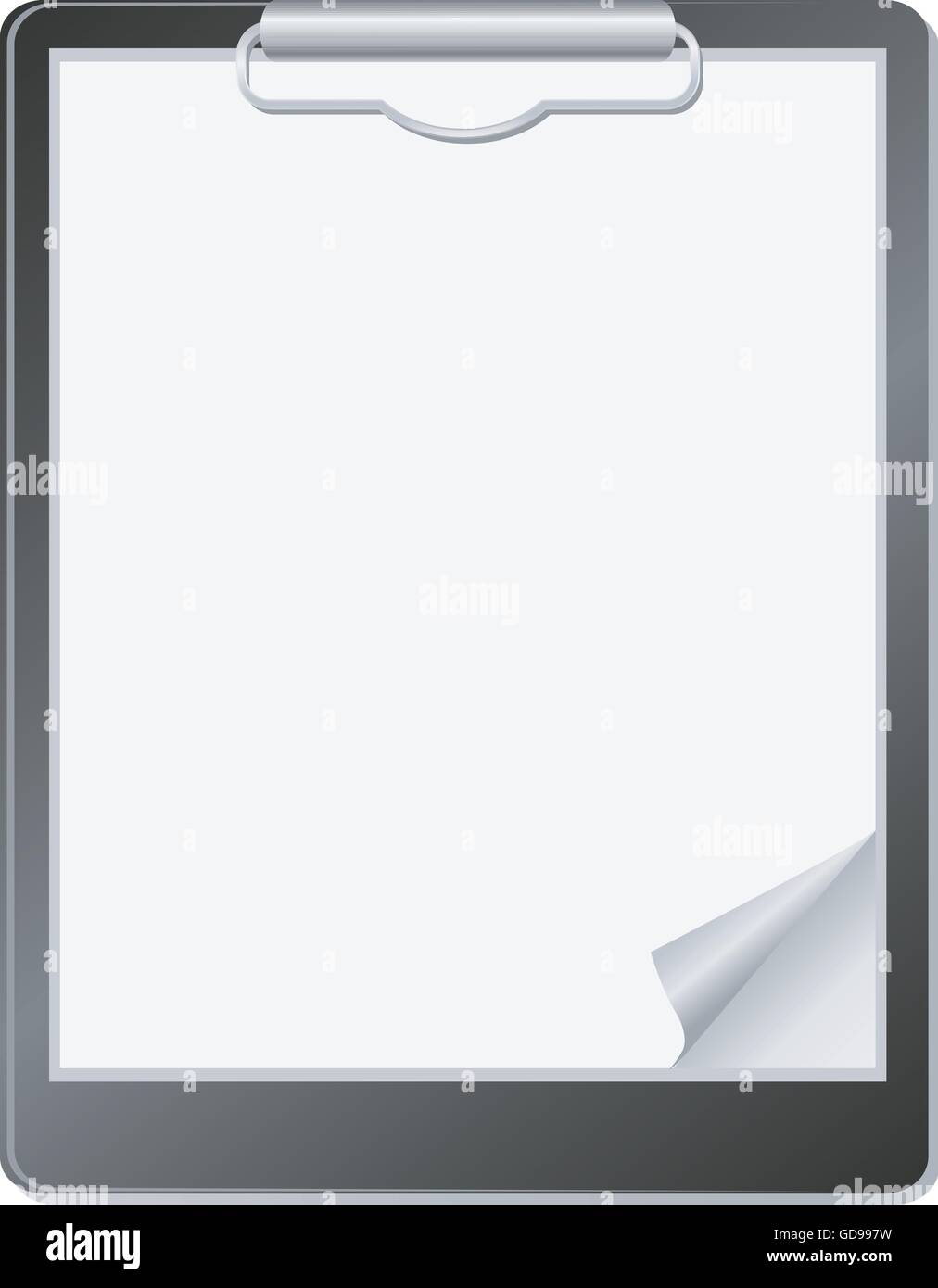 Clipboard with paper Stock Vector Image & Art - Alamy