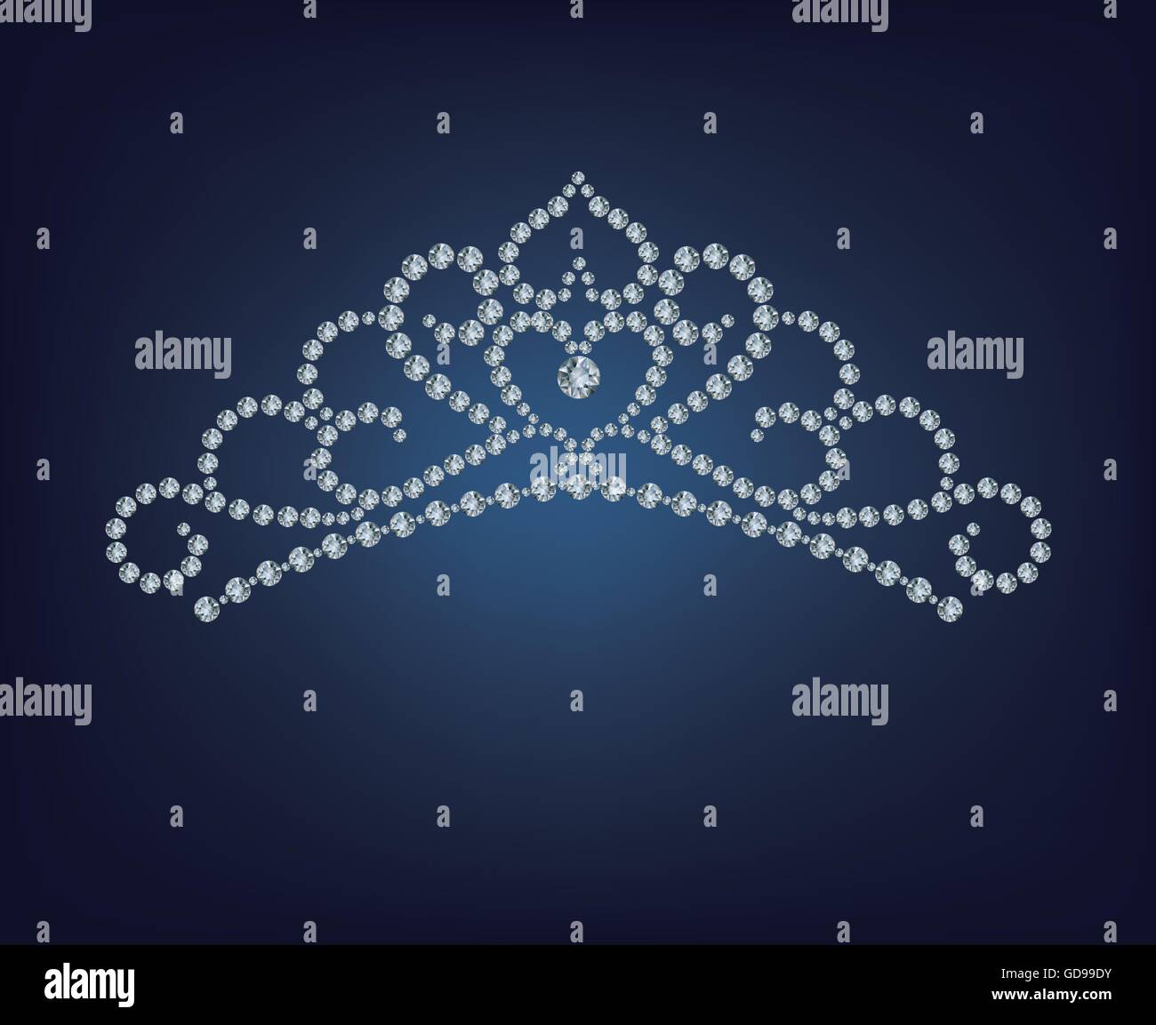 Diamond tiara - vector illustration Stock Vector Image & Art - Alamy