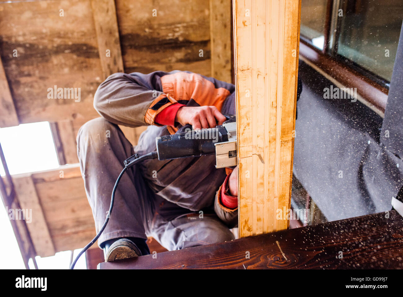 Wood grinding machine hi-res stock photography and images - Alamy