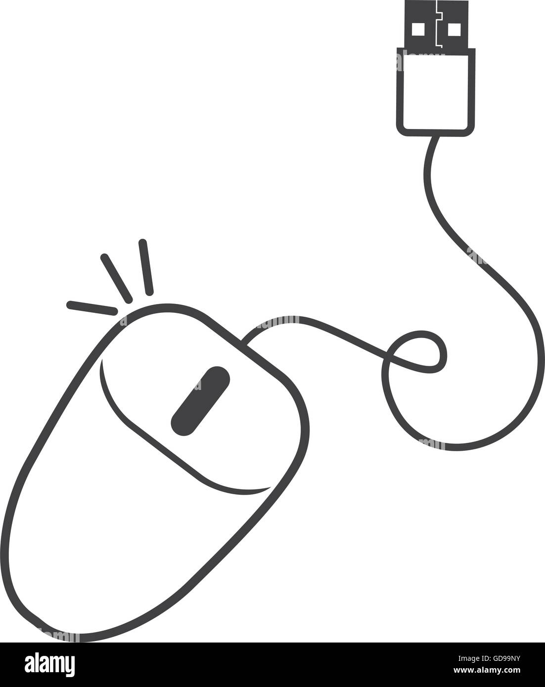 Computer mouse pointer isolated icon design Stock Vector Image & Art ...