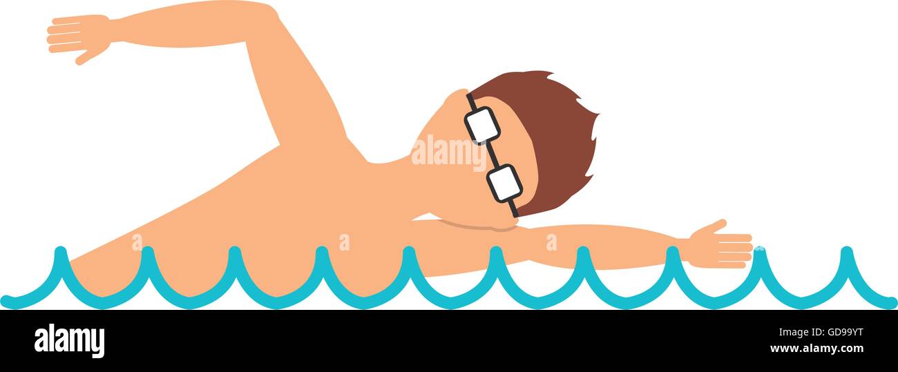 swimming race isolated icon design Stock Vector Image & Art - Alamy