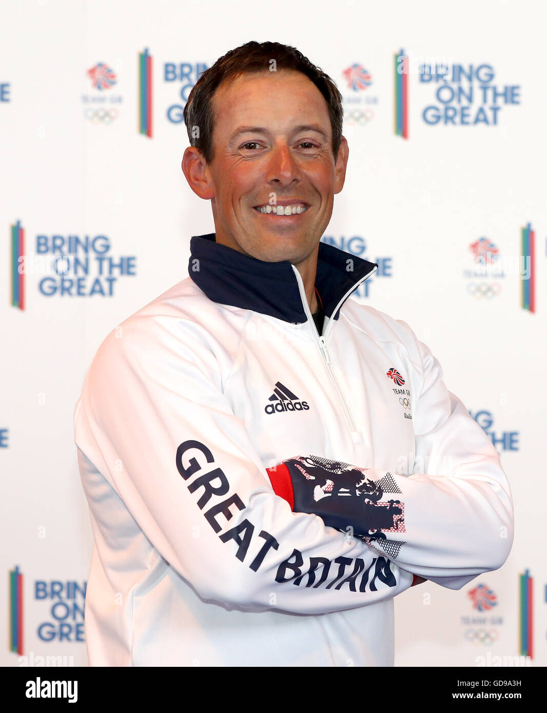 Great Britain equestrian dressage support staff Ian Cast during the ...