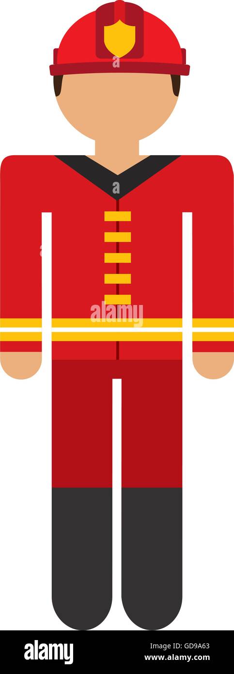firefighter avatar isolated icon design Stock Vector Image & Art - Alamy