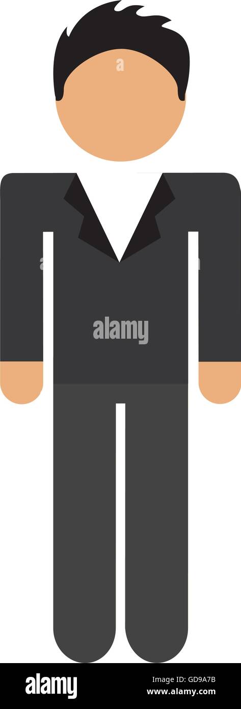 businessman standing isolated icon design Stock Vector Image & Art - Alamy
