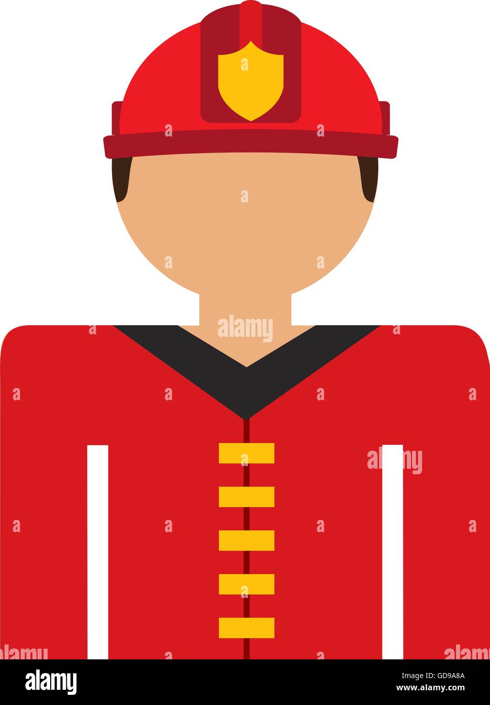firefighter avatar isolated icon design Stock Vector Image & Art - Alamy