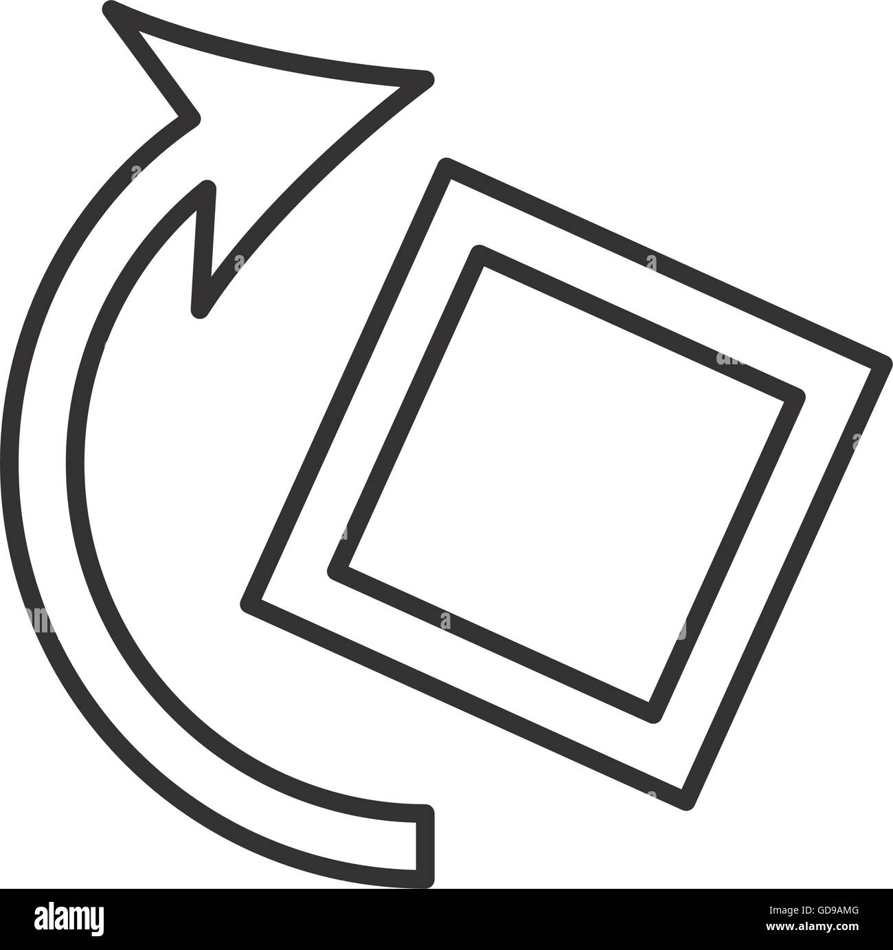 rotate screen button isolated icon design Stock Vector Image & Art - Alamy