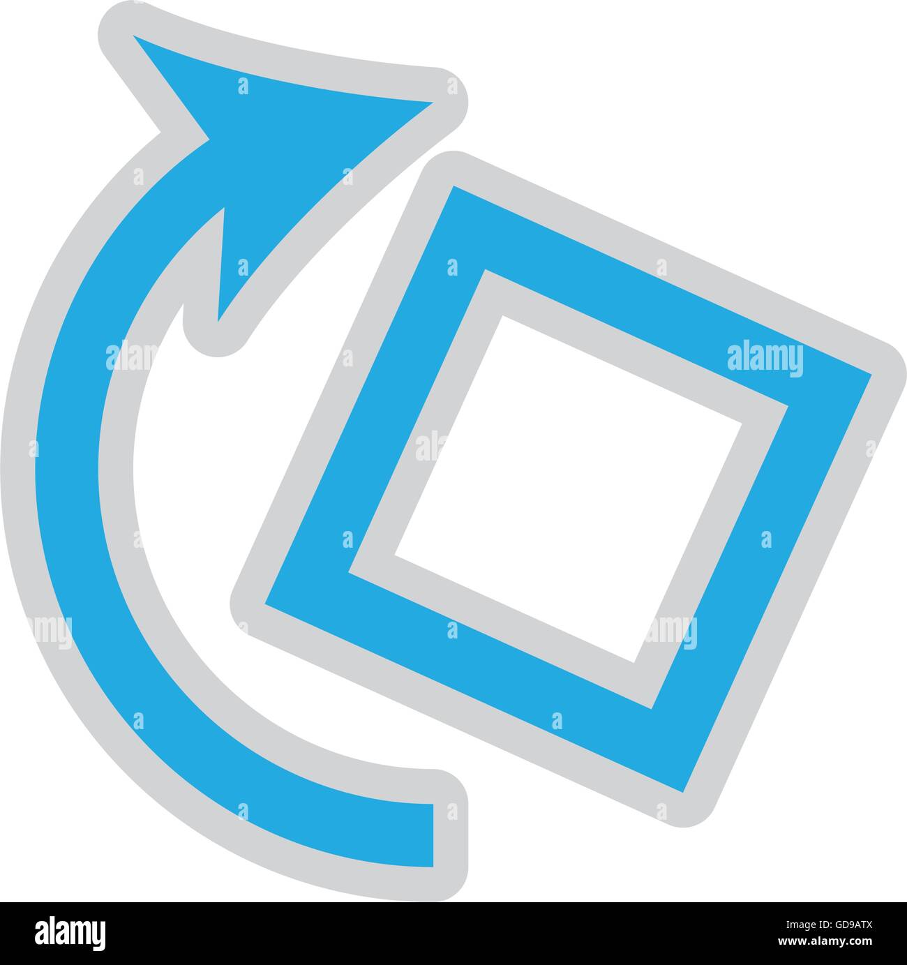 rotate screen button isolated icon design Stock Vector Image & Art - Alamy