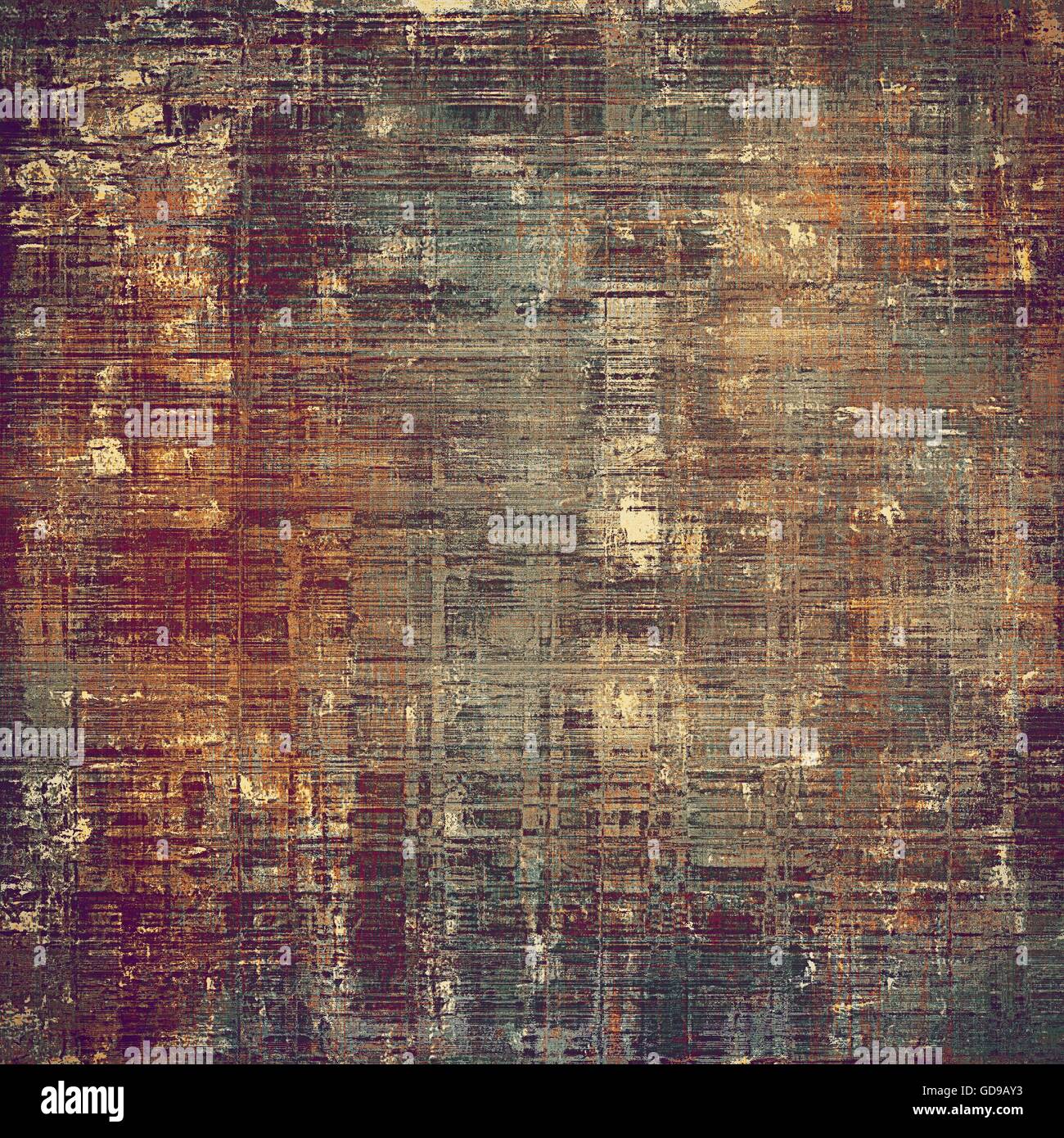 Grunge retro composition, textured vintage background. With different ...