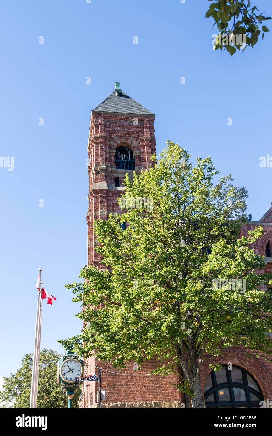 A Brick Clock Tower in Charlottetown Stock Photo - Alamy