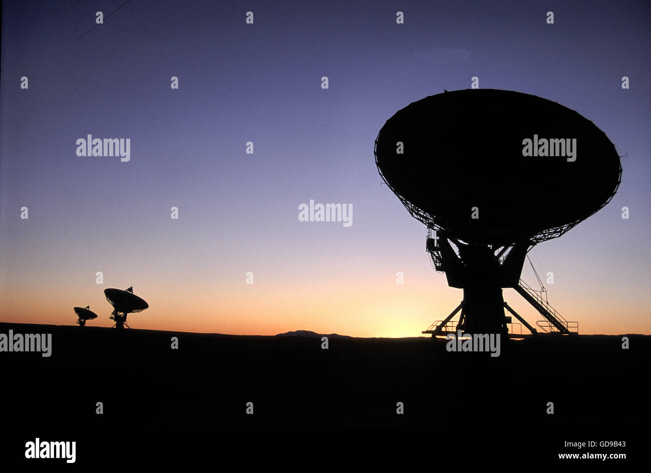 VLA Radiotelescope Dishes. The Very Large Array, one of the world's ...