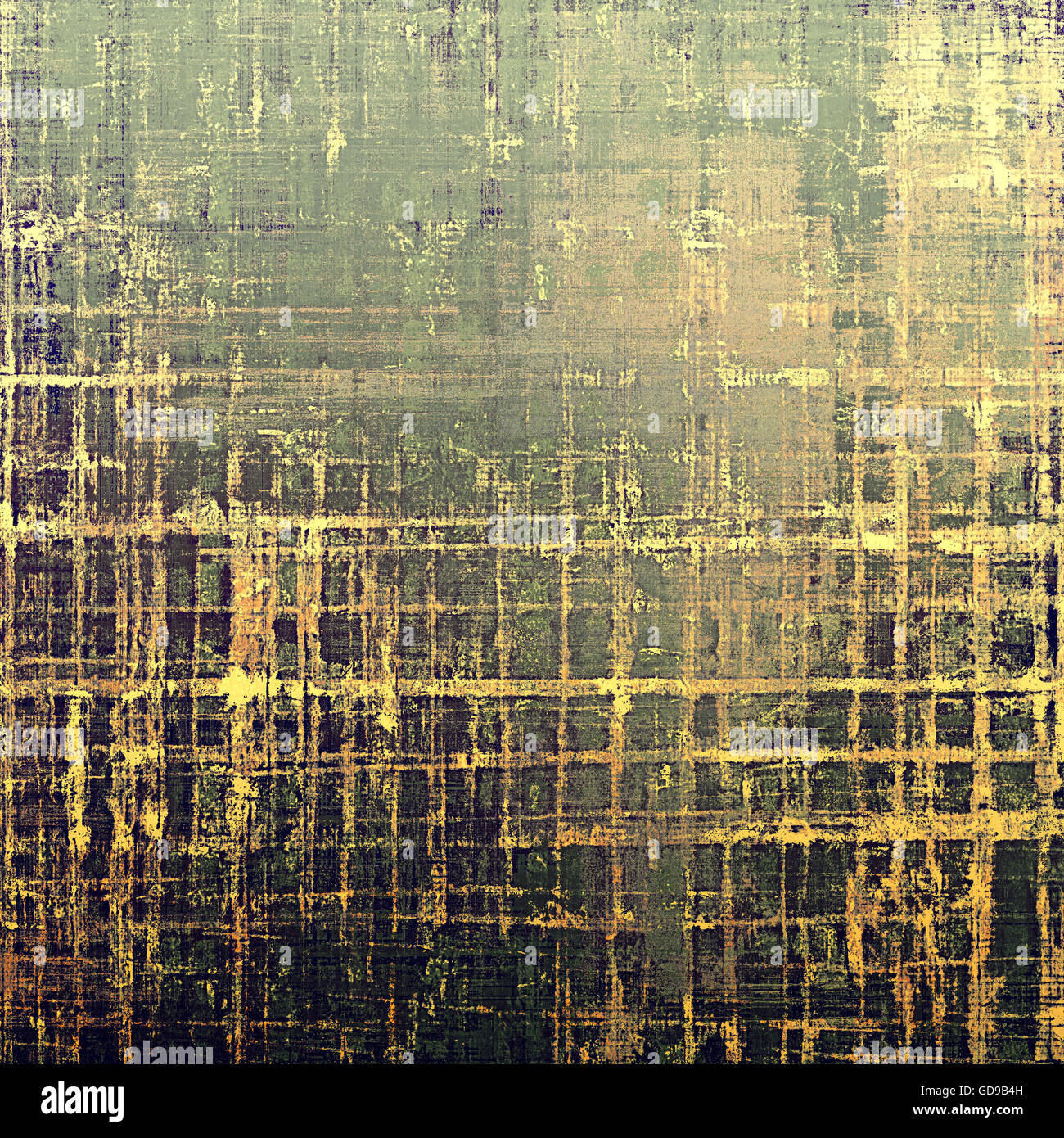 Grunge texture, aged or old style background with retro design elements ...