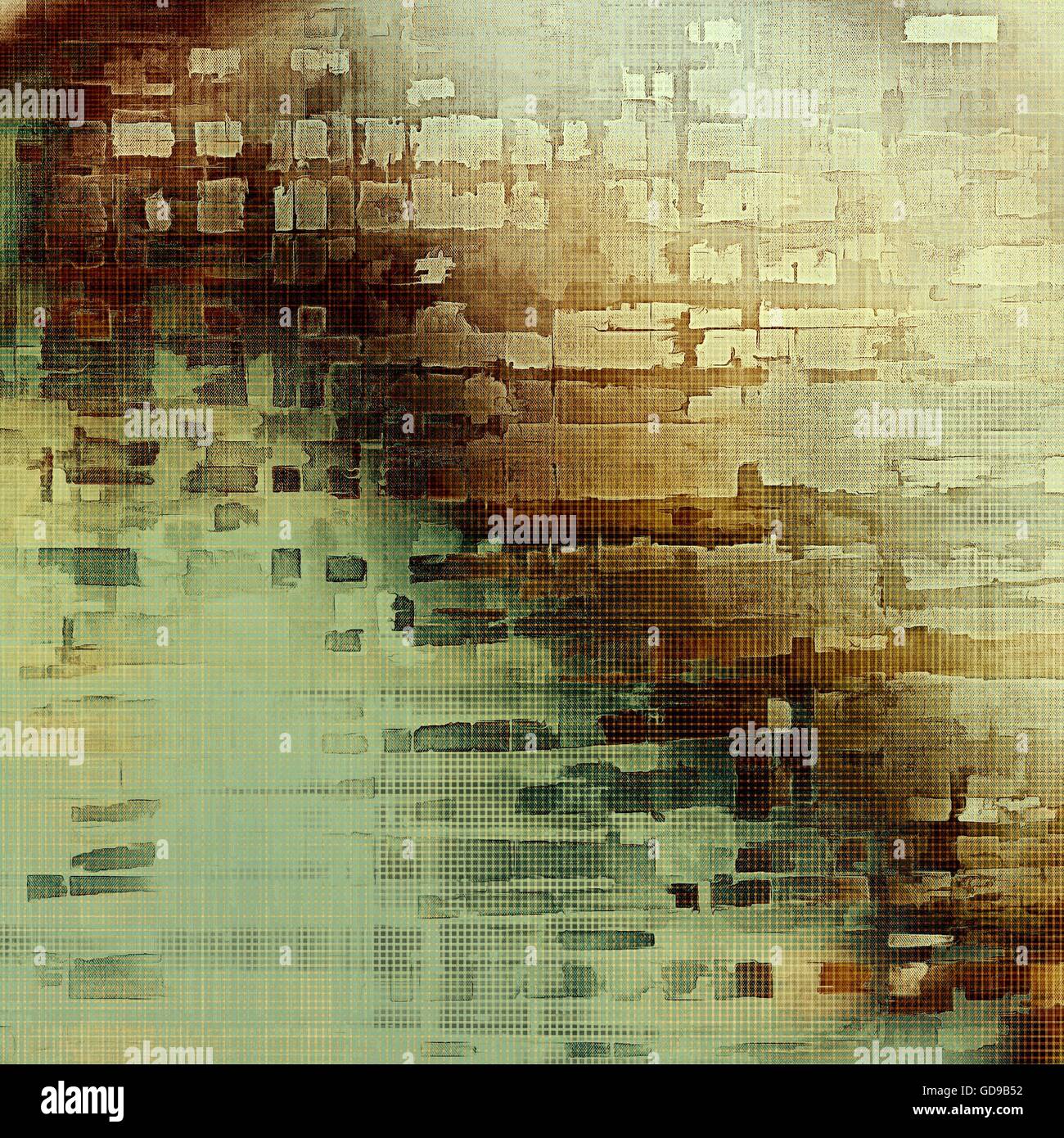 Vintage old retro background with ancient style design elements and ...