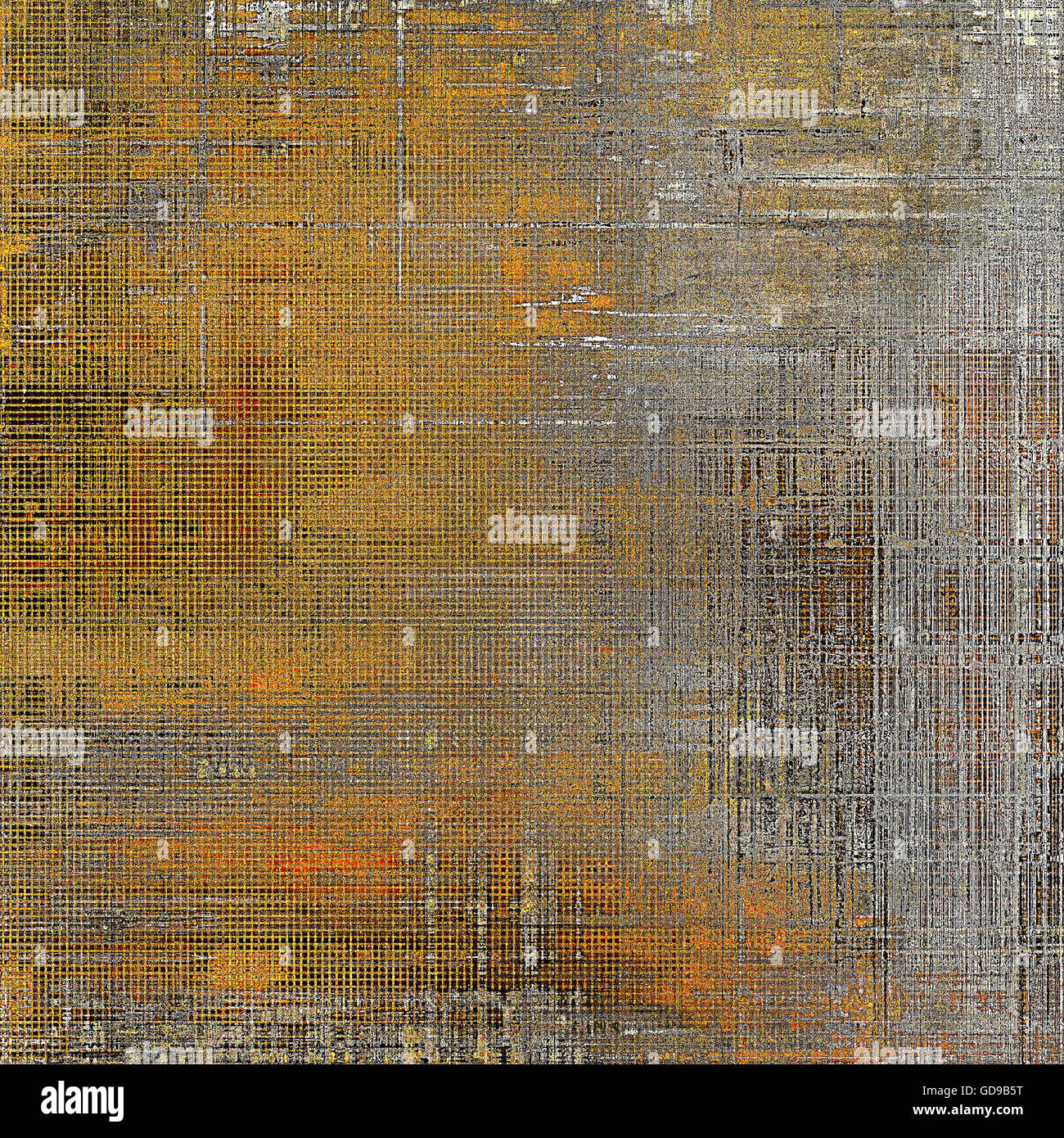 Old school frame or background with grungy textured elements and ...