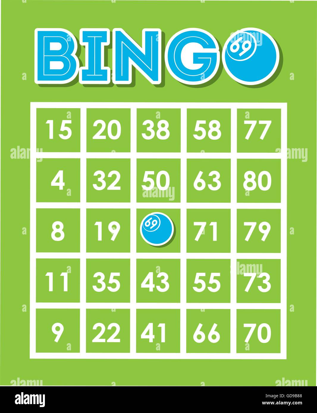 Bingo card cutout Stock Vector Images - Alamy