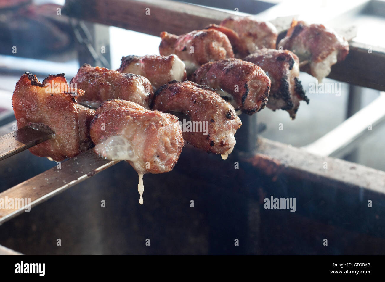 Italy, Puglia, Cisternino, Street Food, Meat Rolls with Cheese Stuffed ...
