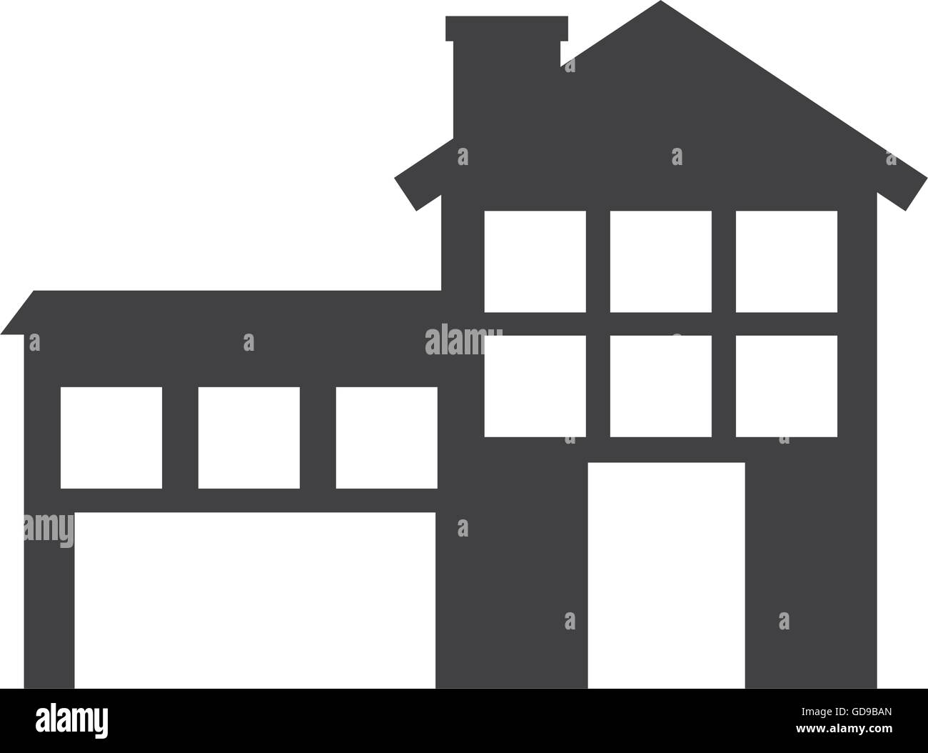house exterior isolated icon design Stock Vector Image & Art - Alamy