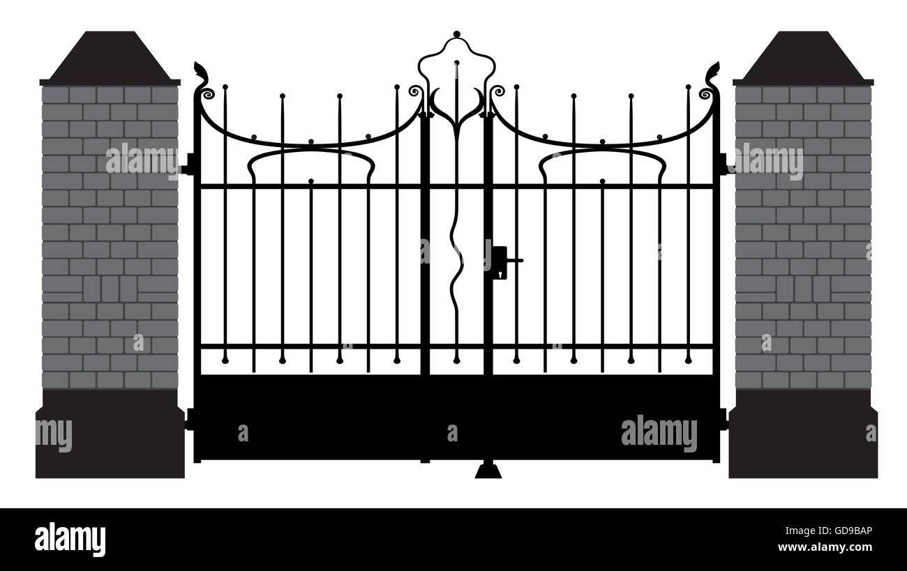 Wrought iron Cut Out Stock Images & Pictures - Alamy