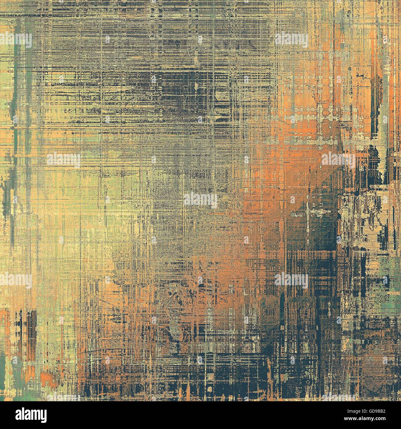 Weathered grunge elements on vintage texture for your design. Aged ...