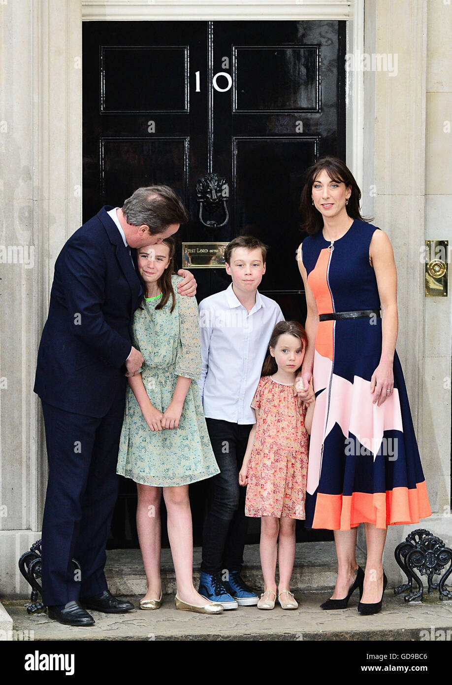EDITORS NOTE ALTERNATE CROP David Cameron with wife Samantha and ...