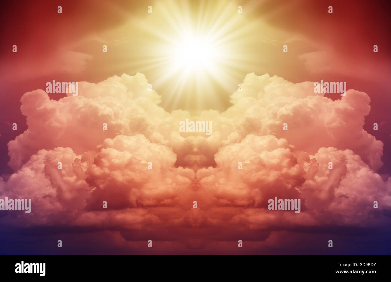 Explosion red sky hi-res stock photography and images - Alamy