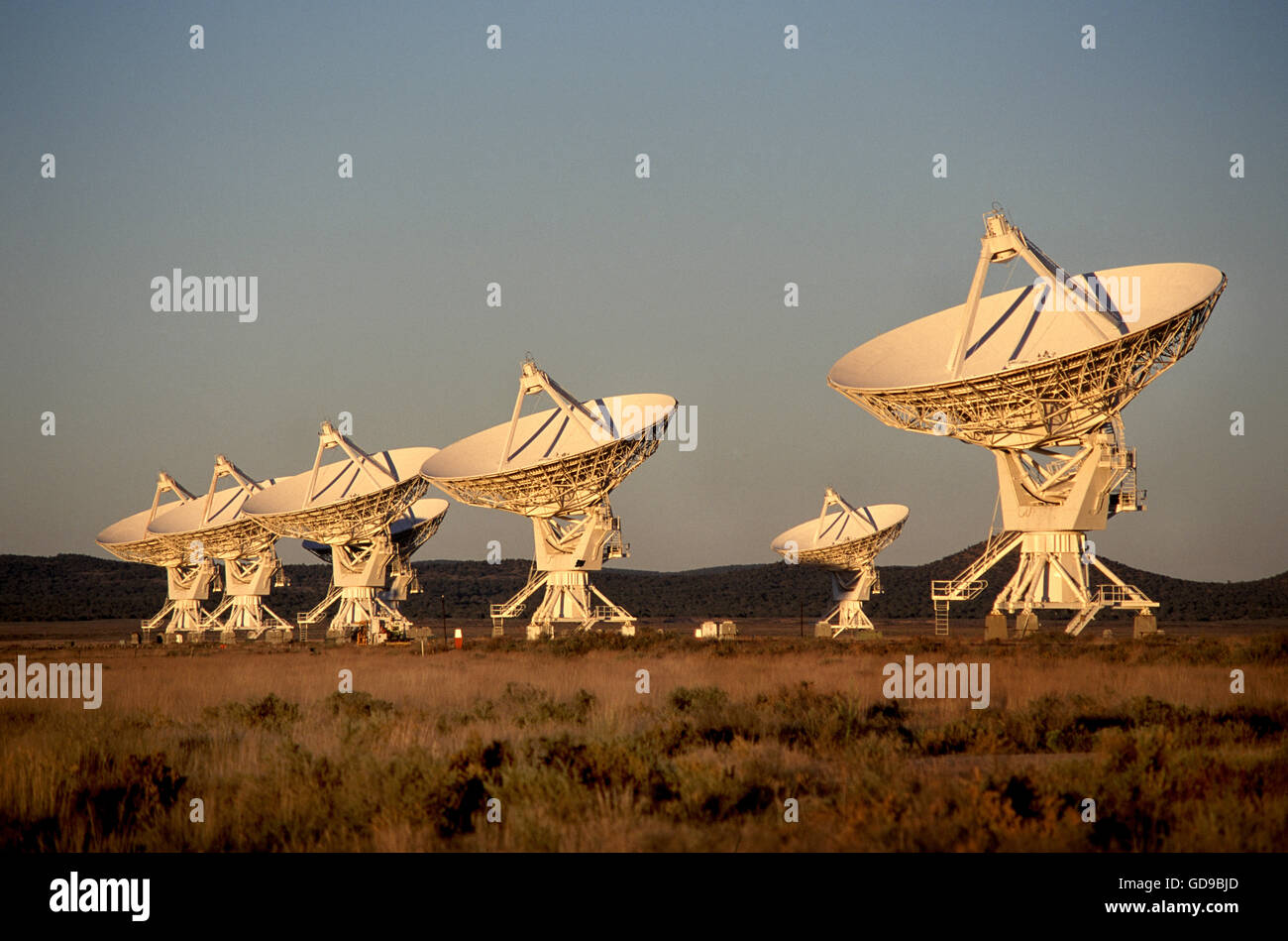 VLA Radiotelescope Dishes. The Very Large Array, one of the world's ...