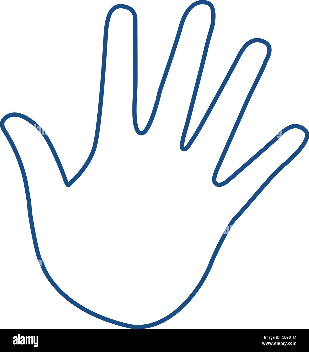 hand print isolated icon design Stock Vector Image & Art - Alamy