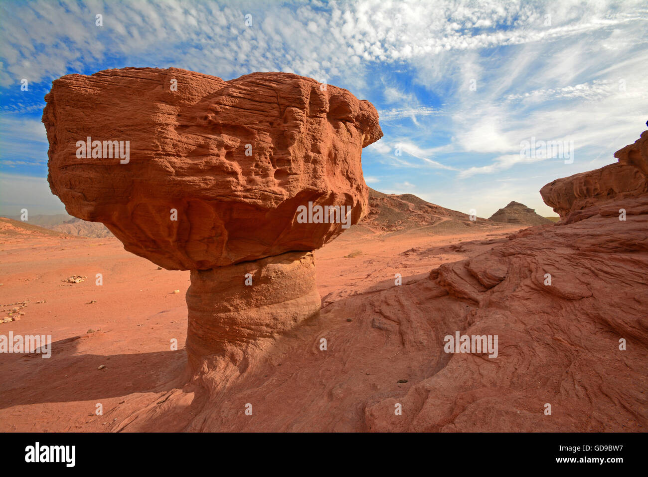Timna mushroom, Rock formation, Israel Stock Photo - Alamy