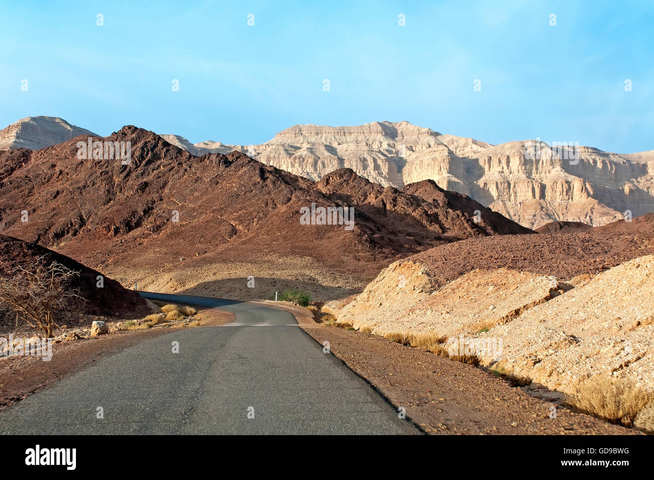 Timna road, Eilat mountains, Israel Stock Photo - Alamy