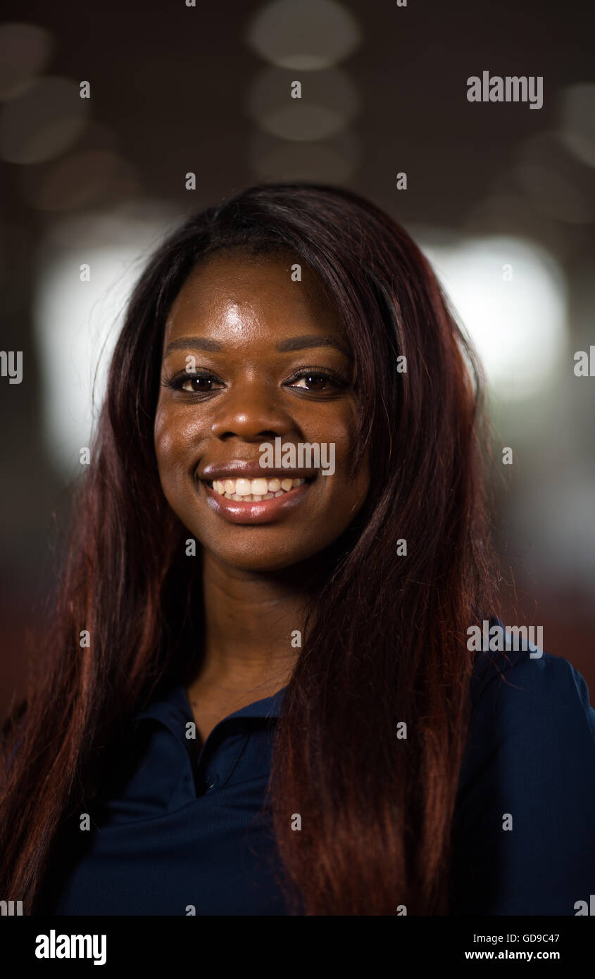Team GB's Asha Philip during the team announcement at Loughborough ...