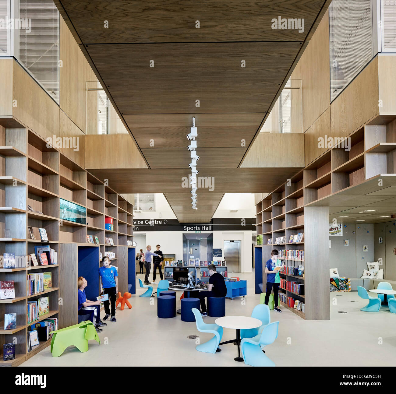 Children library section. Hebburn Central, Hebburn, United Kingdom ...