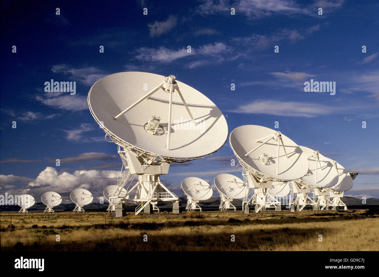 VLA Radiotelescope Dishes. The Very Large Array, one of the world's ...