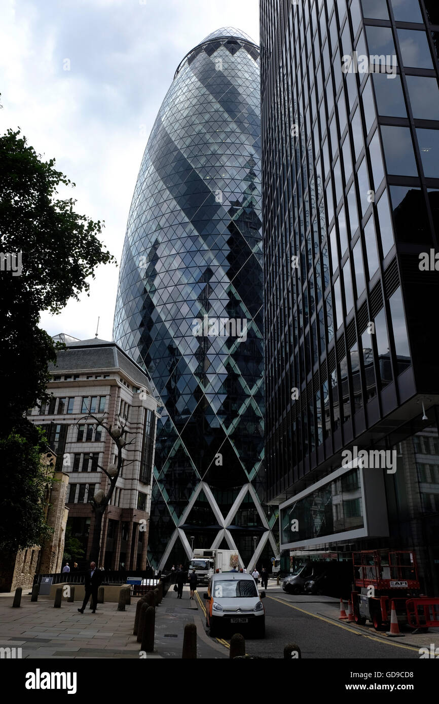 30 St Mary Axe also known as The Gherkin a London landmark is a ...