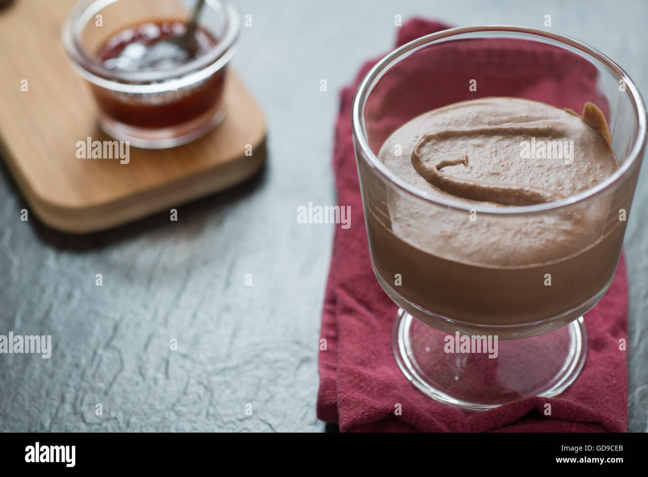 Chill chocolate mouse Stock Photo - Alamy