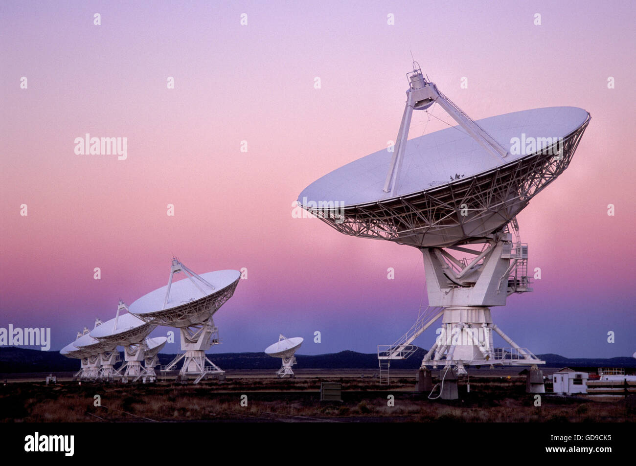 VLA Radiotelescope Dishes. The Very Large Array, one of the world's ...