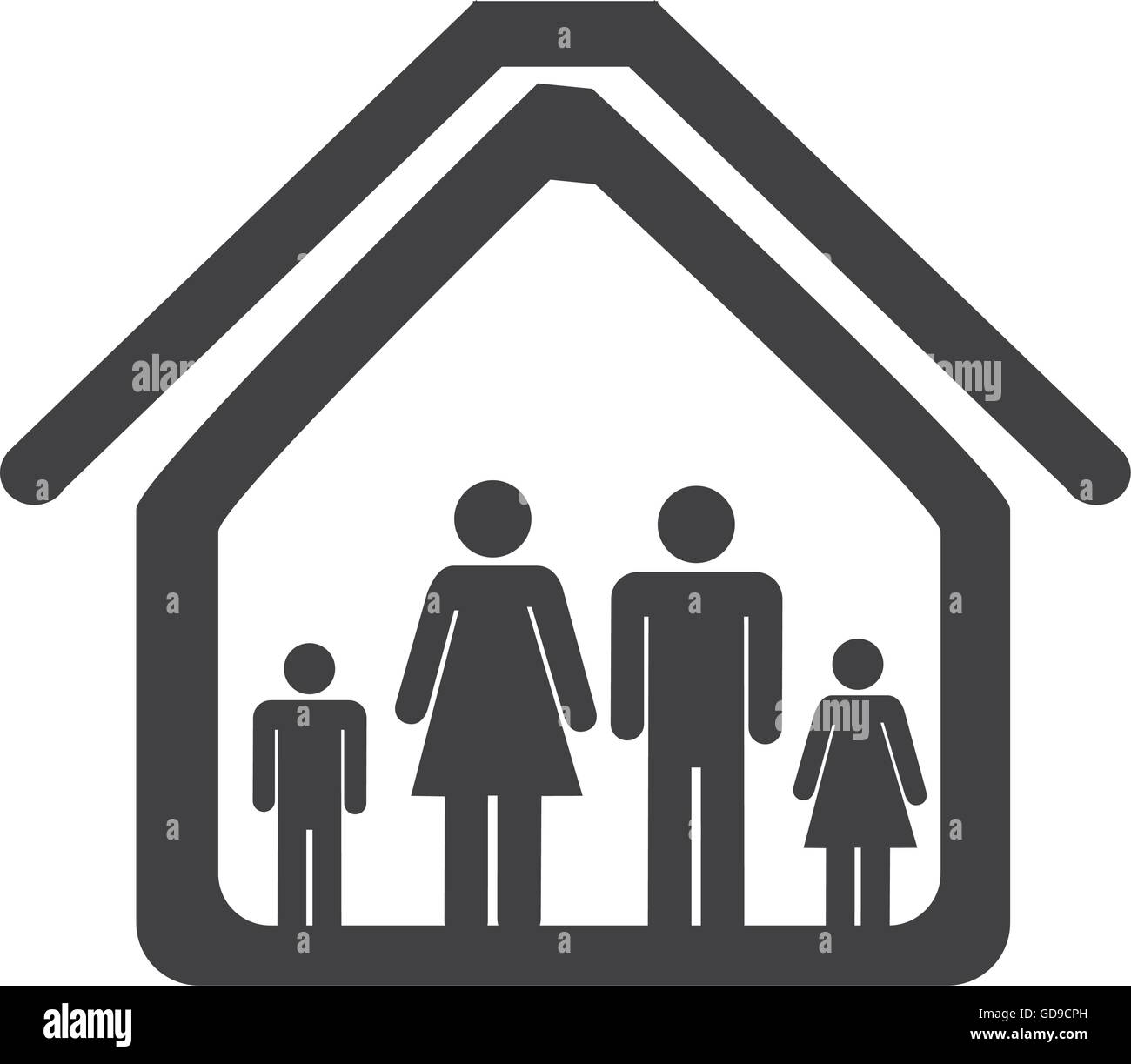 Family and home icon theme design Stock Vector Image & Art - Alamy