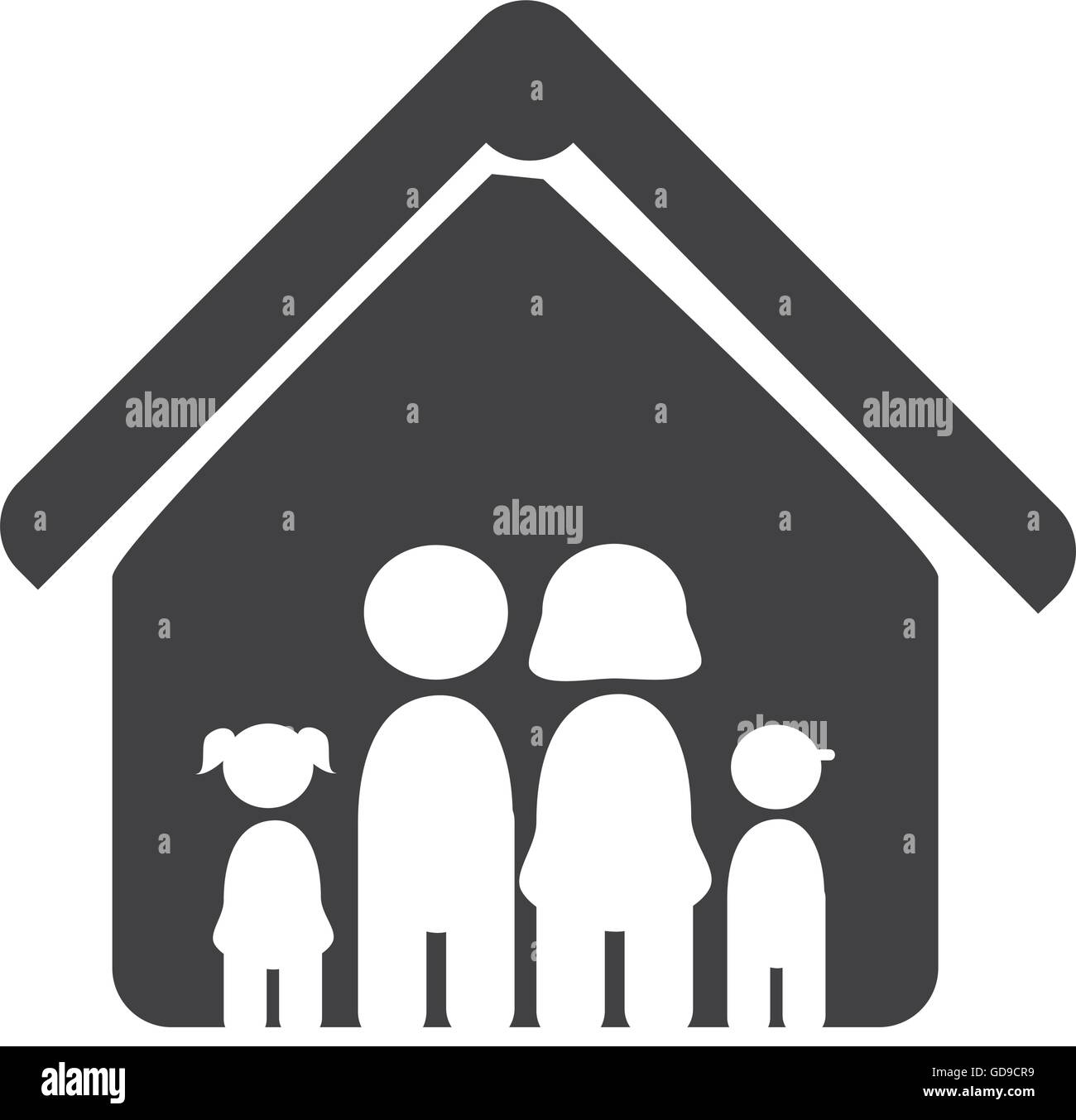 Family and home icon theme design Stock Vector Image & Art - Alamy