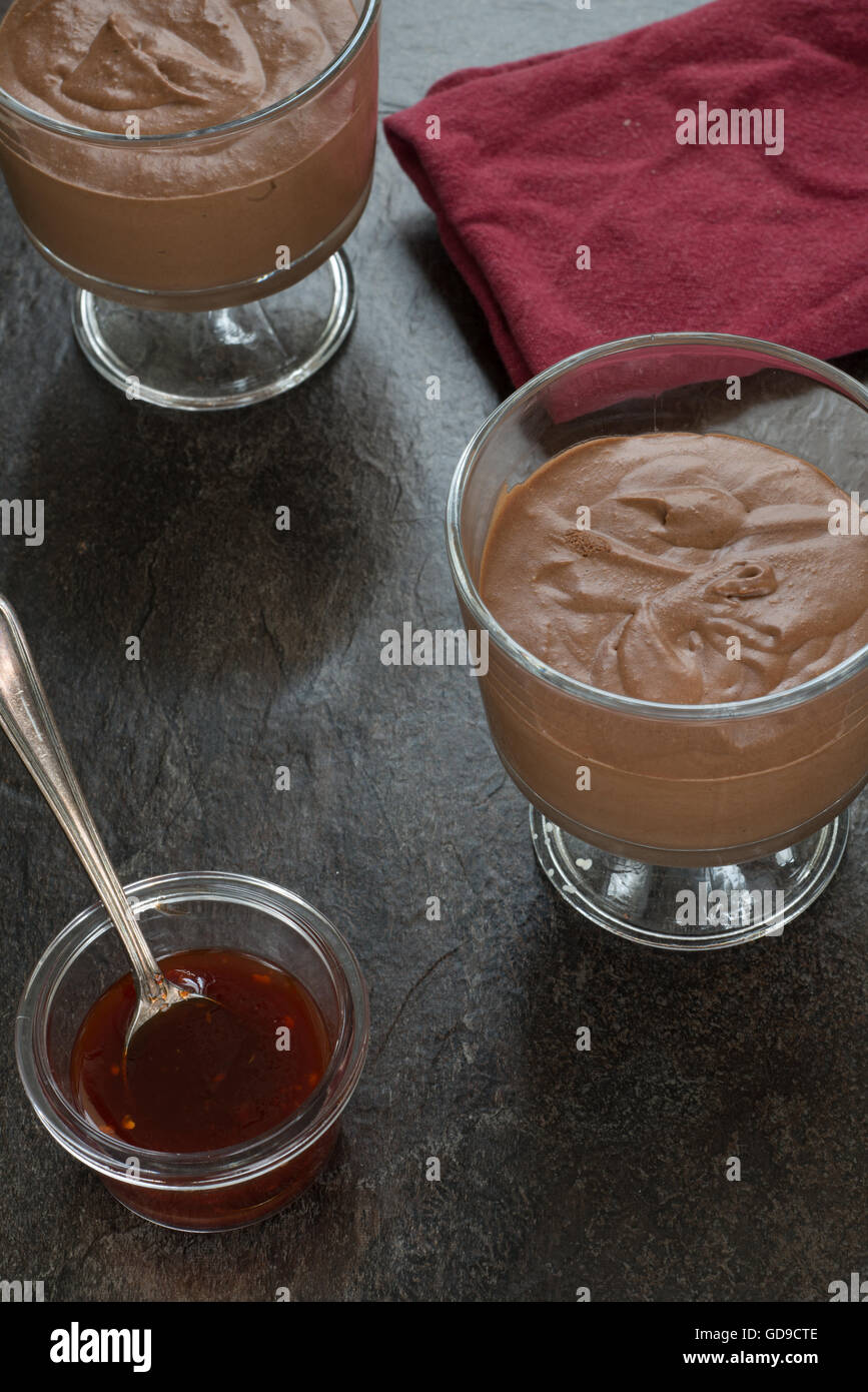Chill chocolate mouse Stock Photo - Alamy