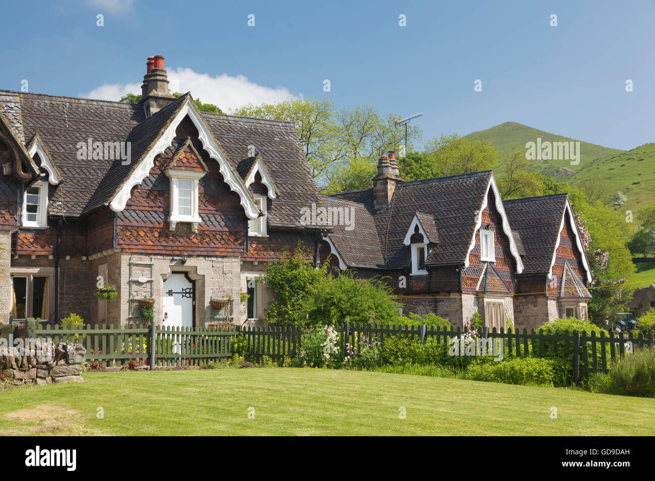 The picturesque village of Ilam, Staffordshire, Peak District , England ...