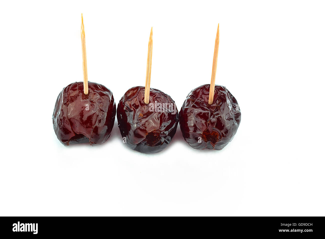 Chinese jujube sweet on white background Stock Photo - Alamy